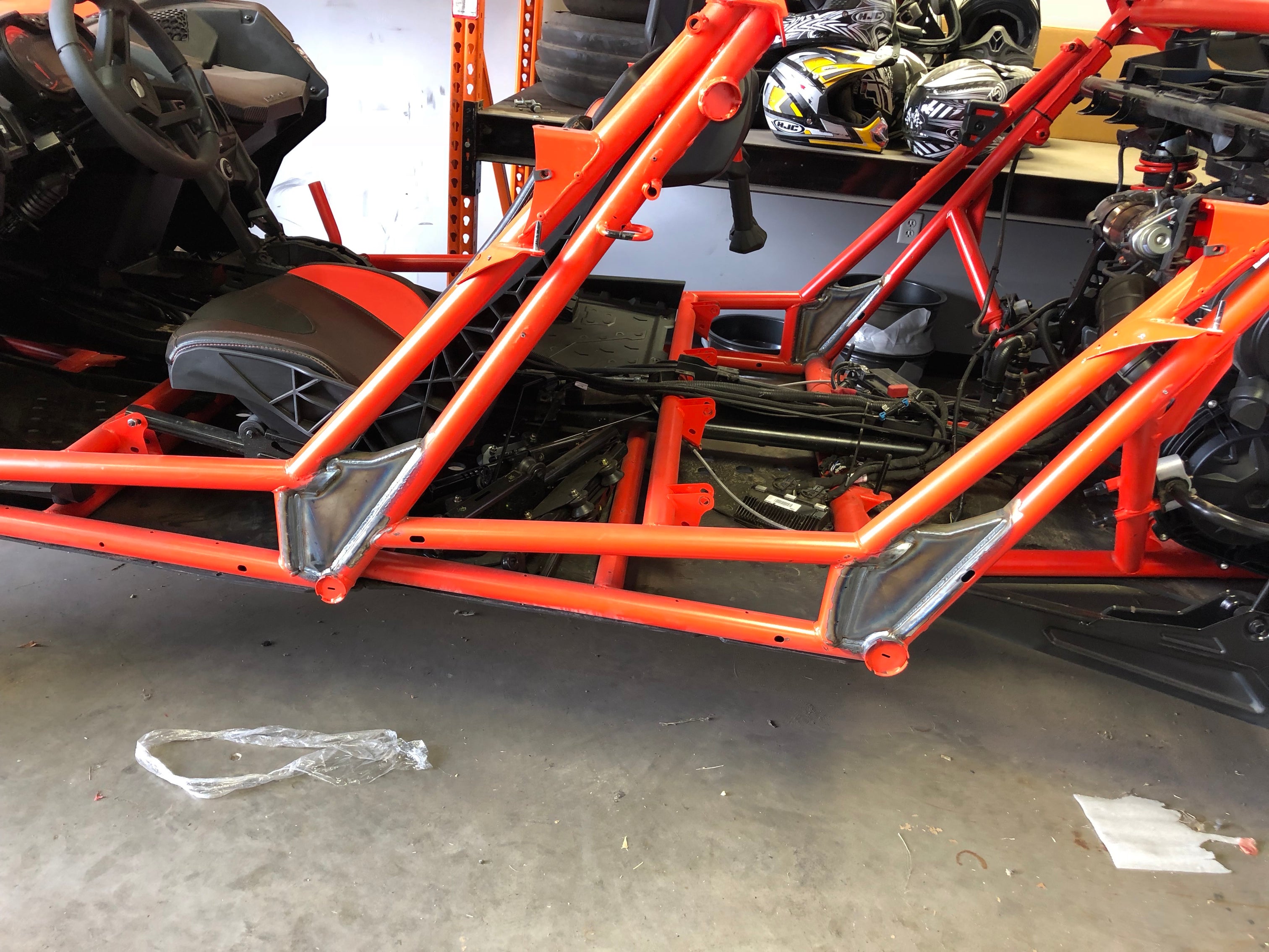 Can Am X3 2 seat Weld in frame gussets | TMWOFFROAD